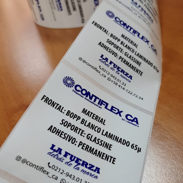 BOPP Blanco Laminado - CONTIFLEX C.A.