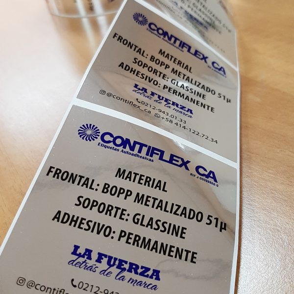 BOPP Metalizado - CONTIFLEX C.A.