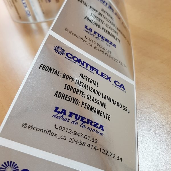 BOPP Metalizado Laminado - CONTIFLEX C.A.